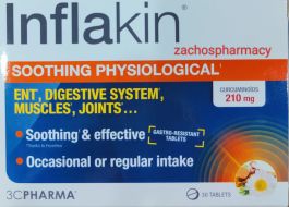 3C Pharma Inflakin Anti inflammatory supplement 30tabs - Combination of ...