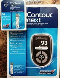 Bayer Contour Next Glucose meter & 50 Contour next glucose test strips ...